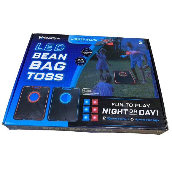 MinnARK | Other | Led Cornhole Board Set Light Up Bean Bag Toss With 6 ...
